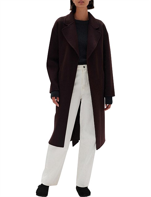 Assembly Label Sadie Single Breasted Wool Coat | David Jones