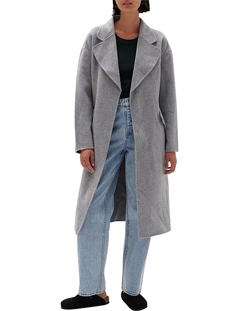Assembly Label Sadie Single Breasted Wool Coat | David Jones