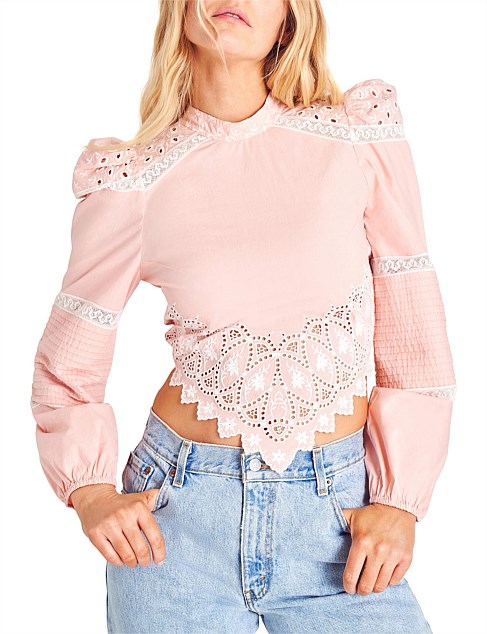 Love Shack Fancy Hito Handkerchief Top | David Jones