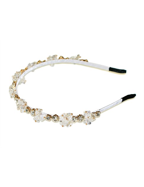 Hepburn & Co Crystel Diamante Stone Alice Band | David Jones