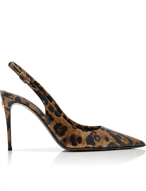 Dolce & Gabbana Vit.lucido Stampato Slingback Pump | David Jones
