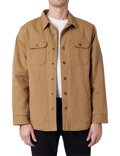 Rollas Men At Work Drill Shacket | David Jones