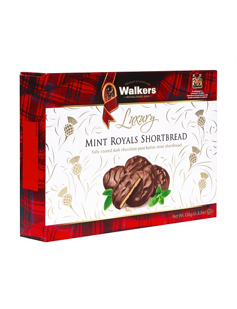 Walkers Luxury Mint Royals Shortbread 150g | David Jones