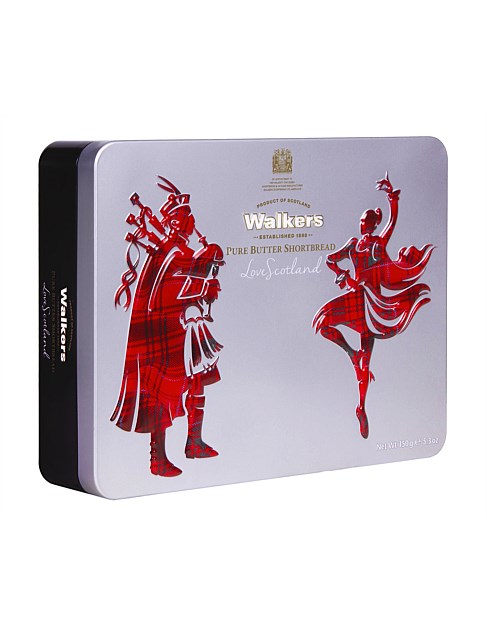 Walkers Piper & Highland Dancer Assorted Shortbread Tin 150g | David Jones