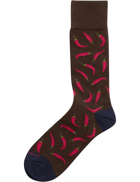 Country Road Australian Cotton Blend Chilli Sock | David Jones