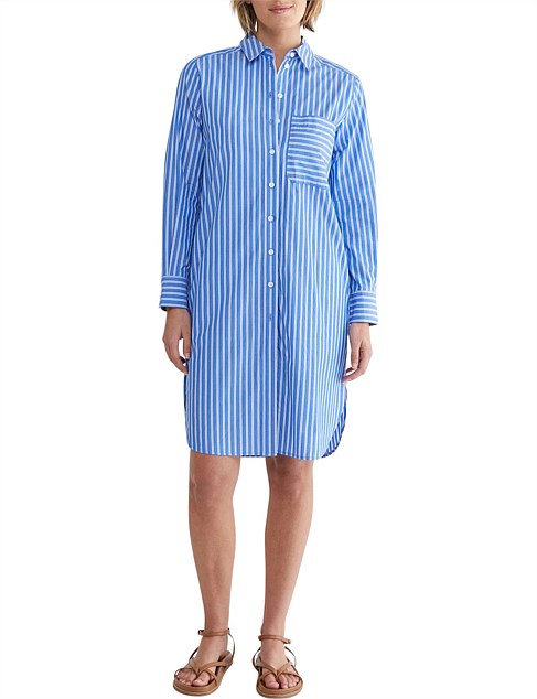 Sportscraft Susan Stripe Shirt Dress | David Jones