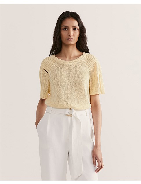 Saba Edith Tape Yarn Top | David Jones