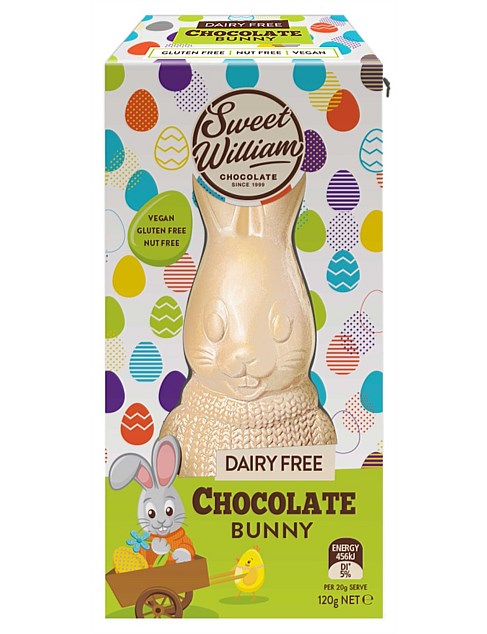Sweet William Hollow Chocolate White Bunny 120g | David Jones