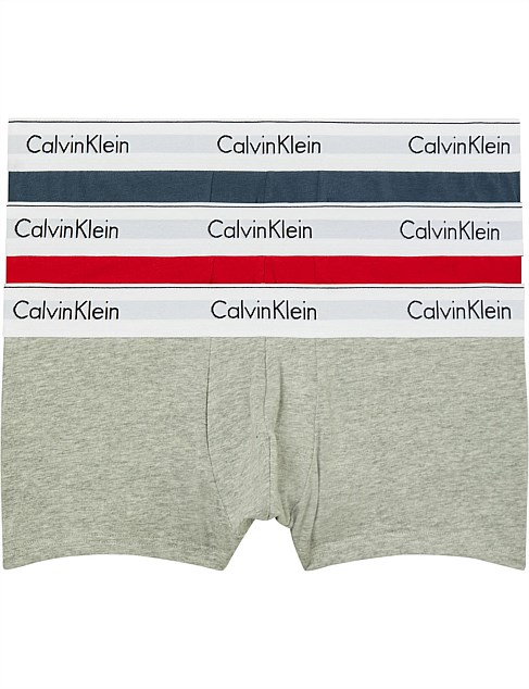 Calvin Klein Low Rise Trunk 3 Pack | David Jones