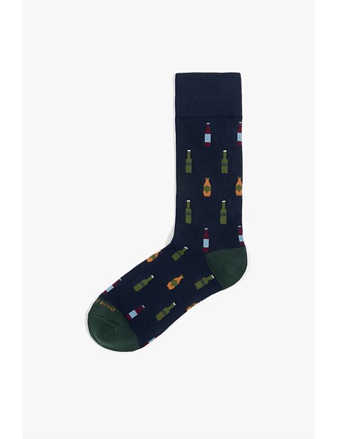 Country Road Australian Cotton Blend Beer Bottle Sock | David Jones