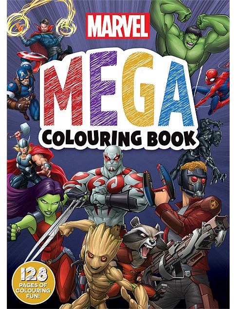 Scholastic Marvel Mega Colouring Book Featuring Guardians Of the Galaxy ...