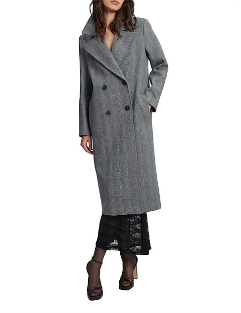 Bardot Classic Chevron Coat | David Jones