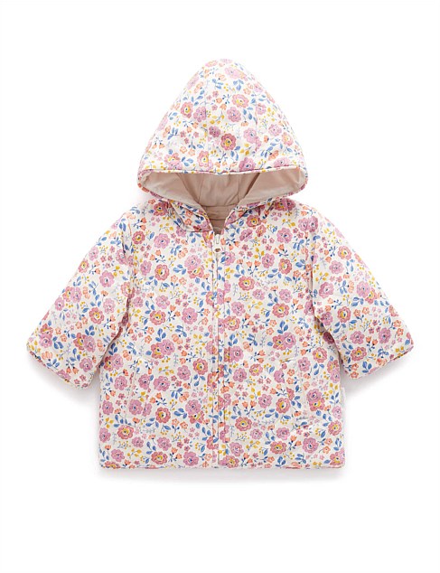 Purebaby Quilted Hooded Jacket | David Jones