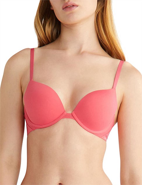 Calvin Klein Perfectly Flex Fit Push Up Plunge Bra | David Jones