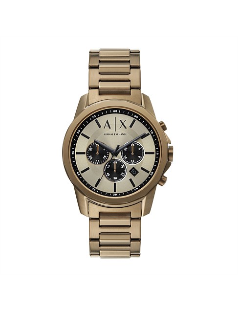 Armani Exchange Bronze Chronograph Watch | David Jones