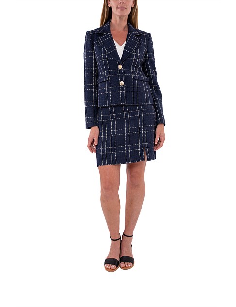 David Jones Long Sleeve Tweed Jacket | David Jones