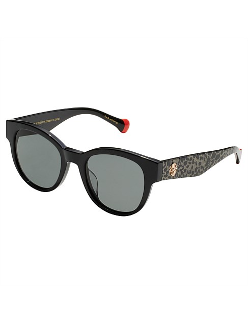 Camilla Sunday In the City Black Round Sunglasses | David Jones