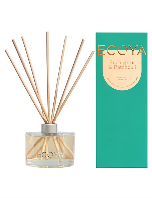 Ecoya Eucalyptus & Patchouli Reed Diffuser 200ml | David Jones
