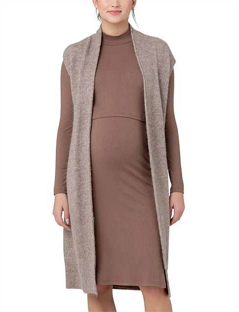 Ripe Maternity Heather Relaxed Vest | David Jones