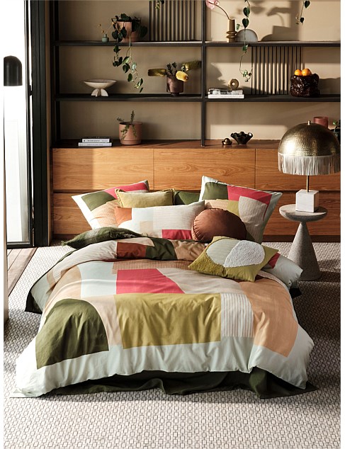 Linen House Doja King Quilt Cover In Multi | David Jones