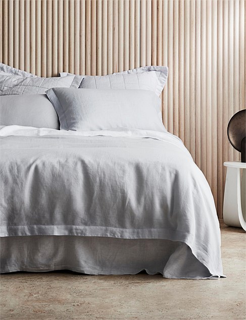 Sheridan Abbotson Super King Tailored Quilt Cover In Silver | David Jones