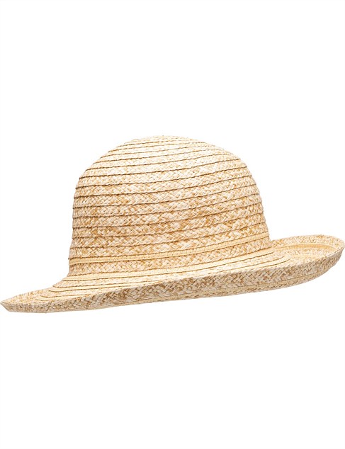 Milana Turn Up Brim Paper Bucket Hat | David Jones