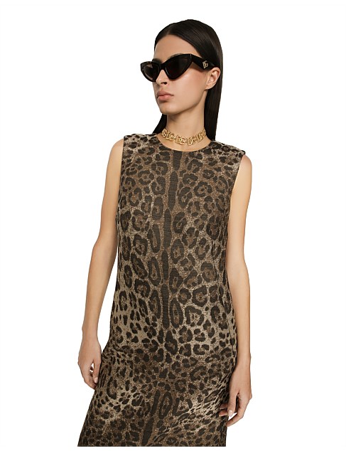 Dolce & Gabbana Jacquard Leo Mini Dress | David Jones