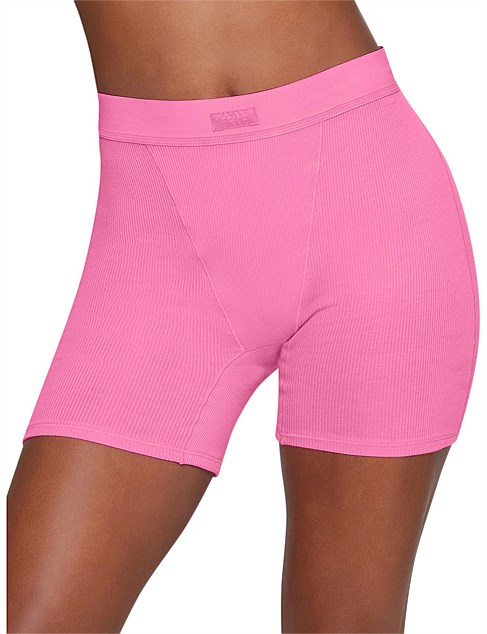Skims Cotton Rib Boxer | David Jones