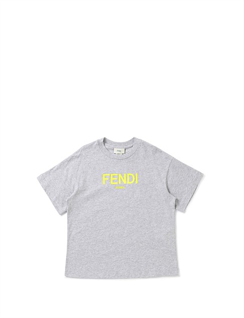 Fendi Fendi Logo T-shirt Lime (4-6) | David Jones
