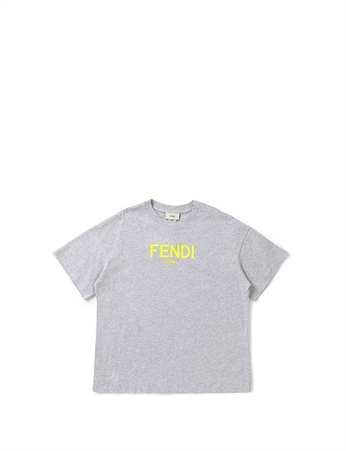 Fendi Fendi Logo T-shirt Lime (8-14) | David Jones