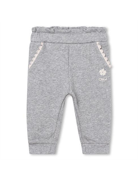 Chloé Fleece Cotton Trousers For Babies | David Jones