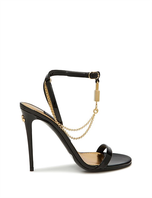 Dolce & Gabbana Lock Patent Sandal 105 | David Jones