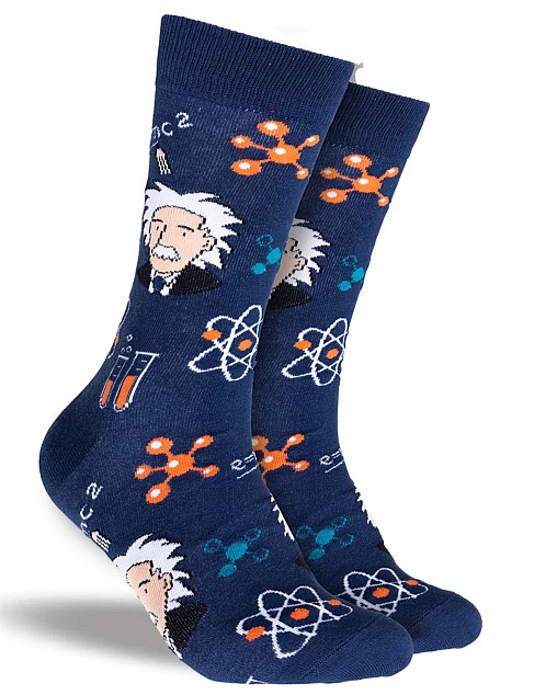 Mitch Dowd Genius Fun Crew Socks | David Jones