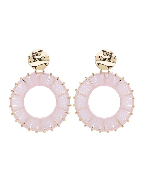 David Lawrence Thread Wrap Statement Earrings | David Jones