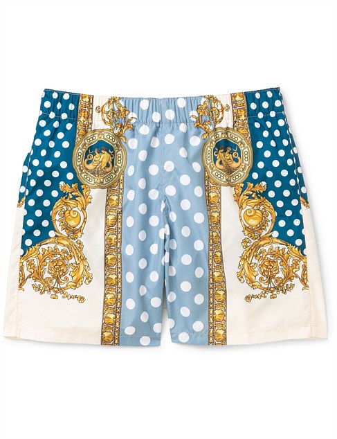 Versace Swim Shorts Nylon Giada La Vacanza Stampa Piazzata (8-12y ...