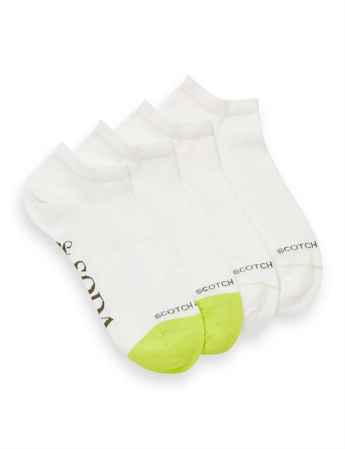 Scotch & Soda Dip Toe Sneaker Sock 2 Pack | David Jones
