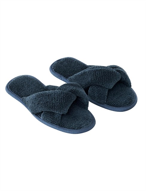 Sheridan Averie Textured Towelling Slipper -M | David Jones