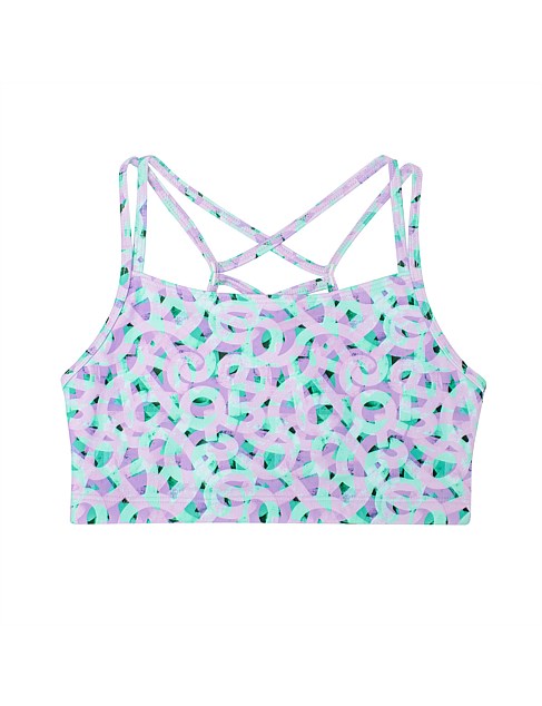 Flo Active Remi Criss Cross Back Bra Top | David Jones