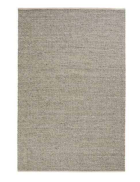 Weave Andes Handwoven Textured Rib Rug In Feather 2x3m | David Jones
