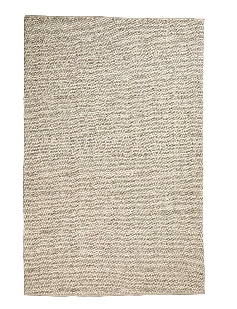 Weave Zambesi Handwoven Chevron Rug In Sandstorm 2x3m | David Jones
