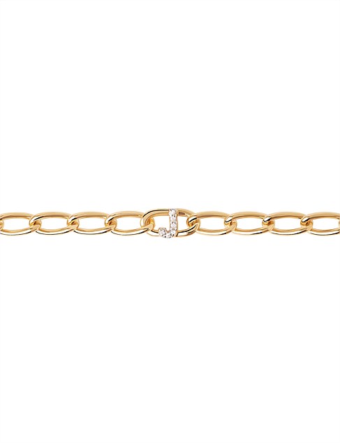 Pdpaola Letter J Chain Bracelet | David Jones