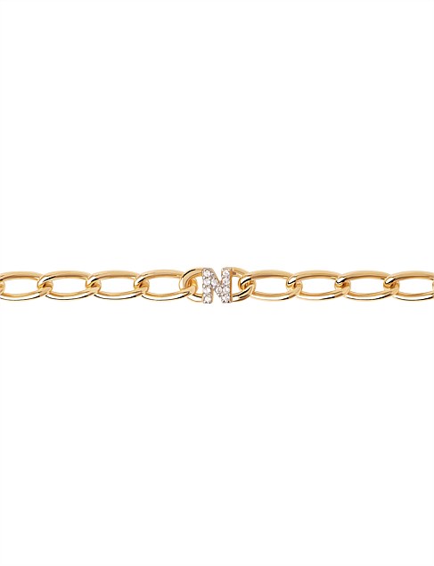 Pdpaola Letter N Chain Bracelet | David Jones