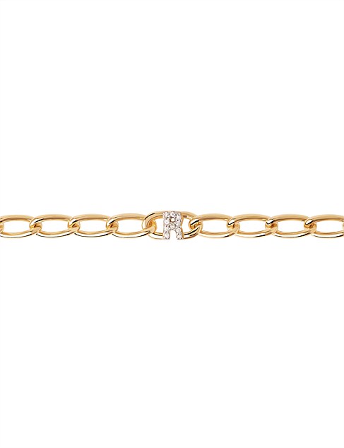 Pdpaola Letter R Chain Bracelet | David Jones