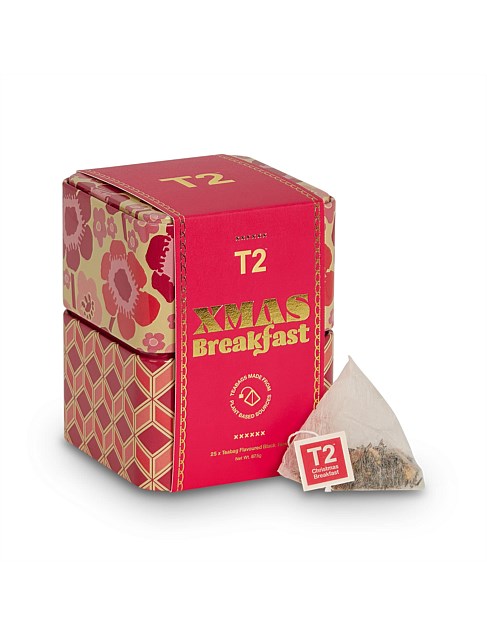 T2 Christmas Breakfast Tea Bags 87.5g | David Jones