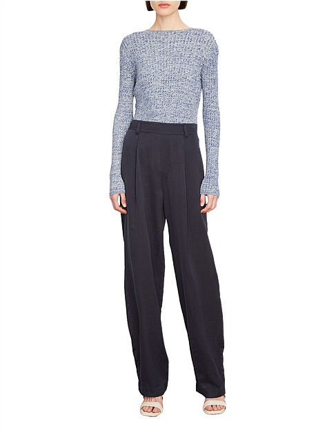 Vince High Waist Silk Blend Po Pant | David Jones