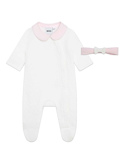 Boss Pyjamas+headband (nb-9m) | David Jones