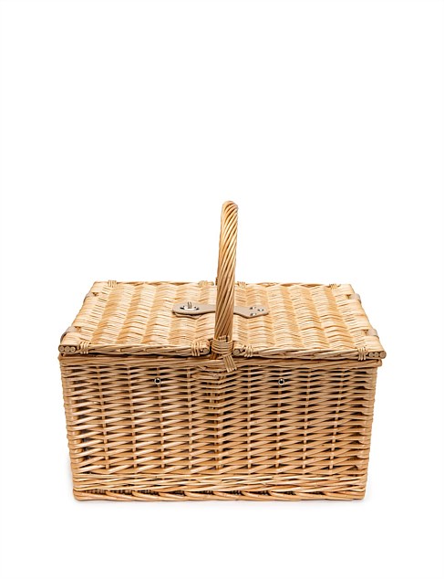 David Jones Collection Burleigh Gingham Check Picnic Basket For Two ...