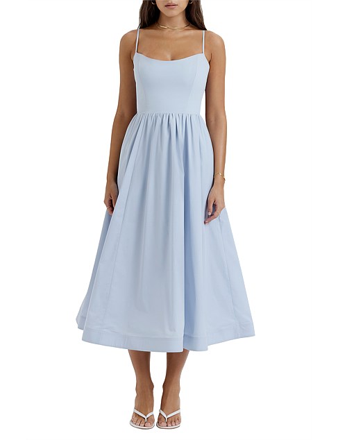 House Of Cb Lolita Spaghetti Strap Midi Dress Light Blue | David Jones