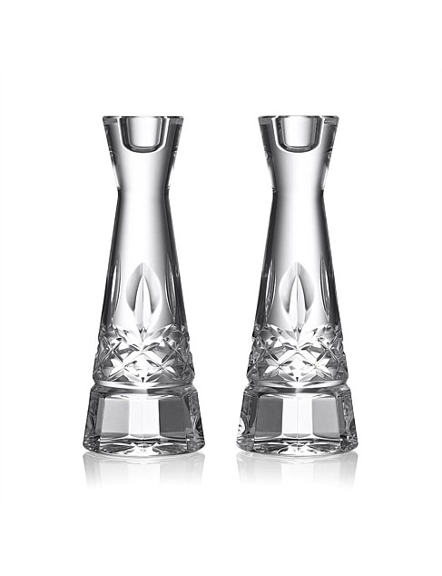 Waterford Crystal Lismore Round Candlestick 20cm, Set Of 2 | David Jones