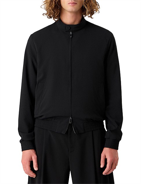 Emporio Armani Men's Zip Up Blouson Jacket | David Jones